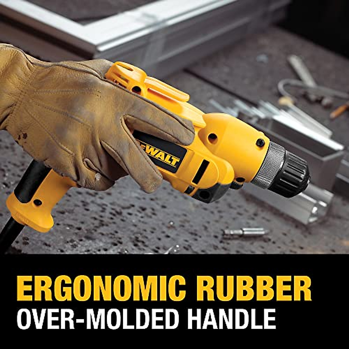 DEWALT Corded Drill, 7.0-Amp, 3/8-Inch, Pistol Grip (DWD110K)