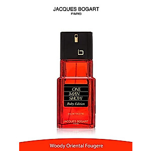 Jacques Bogart One Man Show for Men, Eau de Toilette Spray, Ruby Edition, 3.33 Ounce