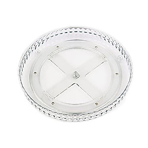 Lazy Susan Organizer Lazy Susan Turntable for Cabinet Rotating Spice Rack for Kitchen Clear Lazy Susan for Fridge, Bathroom, Countertop(Small)