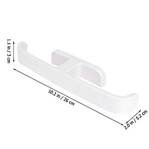 DOITOOL Shoe Rack, 5PCS Sticky Door Shoes Storage Rack Hanging Hangers Plastic Wall Mounted Slippers Holder Organizer for Bathroom Hallway (White)