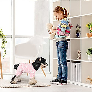 Pawcomon Dog Onesies After Surgery Recovery Suits for Small Medium Large Female Male Neuter Dogs Pet Onesie Collars & Cones Preven Anxiety Bodysuit Anti-Licking Wounds Shirt Longs Sleeve