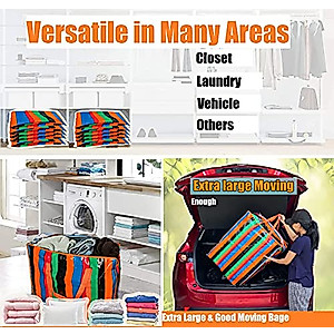 Heavy Duty Extra Large Storage Bags, DOLLARRICH Moving Bag, Patio Cushion Storage Bag, Storage Totes for Moving Supplies, College Dorm Essentials, Bedroom Closet, Clothes Storage Bins, Alternative to Moving Box, Storage Containers, Christmas Tree Storage