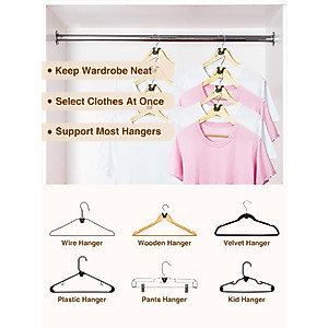 Smartor Clothes Hanger Connector Hooks 60 Pack, Closet Storage and Organization as Hangers Space Saving, Hanger Add on Hook as Closet Organizer, Stacking Hangers, Cascading Space Saver, Black