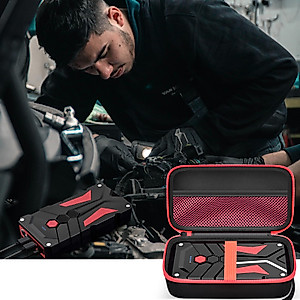 ANKHOH Case Compatible with BIUBLE/for BUTURE/for Povasee/for DBPOWER Car Battery Starter, Car Auto Jump Starters Power Pack Carrying Box, Portable Batteries Jumper Powers Bank Storage (Bag Only)