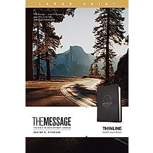 The Message Thinline, Large Print (Leather-Look, Desert Night Black)