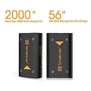 Smatree 2x2600mAh Rechargeable Battery Pack Compatible with Series X|S/Xbox One/Xbox One S/Xbox One X/Xbox One Elite Controller(2 Pack)