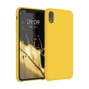 kwmobile Case Compatible with Apple iPhone XR Case - TPU Silicone Phone Cover with Soft Finish - Honey Yellow