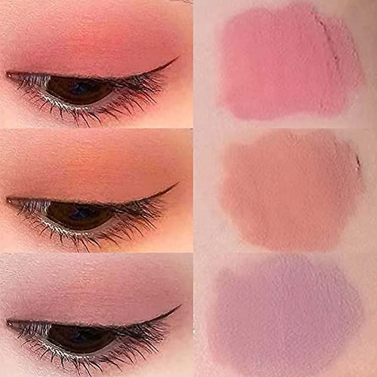 6 Colors Liquid Glitter Eyeshadow Sparkle Eye Makeup Sticks Set.Quick Drying & Easy to Apply.Pink#