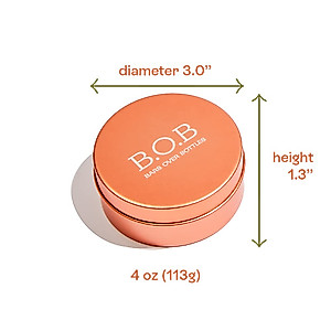 B.O.B BARS OVER BOTTLES Travel Tin Case | Shampoo and Conditioner Storage Container | Travel Size Tins & Soap Saver - 100% Zero Waste | Eco-friendly, Plastic-free | Aluminum | Recyclable | Green
