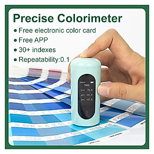Colorimeter, e APP Colorimeter,Portable Color Analyzer,More Than 30 Indexes,Like RGB,Lab,for Color Matching,Measuring Color Difference(Professional)