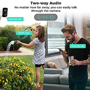 Sovmiku CG3 2K Starlight Color Night Vision,Solar Security Camera Wireless Outdoor,2-years Free Cloud Storage,Easy to Setup,Motion Detection,Two Way Audio,Audible Flashlight Siren,2.4GHz Wi-Fi,SD Slot