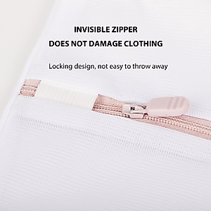 Ubras 3Pcs Special White Dimensionless Mesh Laundry Bag for Underwear & Bra Cleaning and Protection