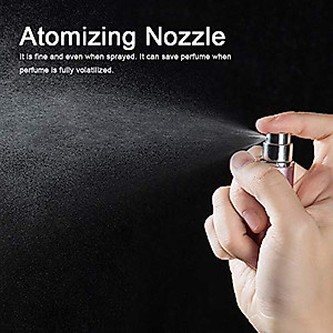 Rocutus 6 Pack Perfume Bottle Mini Refillable Perfume Atomizer Bottle,Empty Spray Bottle in 5 ml Compatible with 2 Pieces Perfume Dispenser Pump and 2 Funnel Filler for Travel Purse (colorful 1)