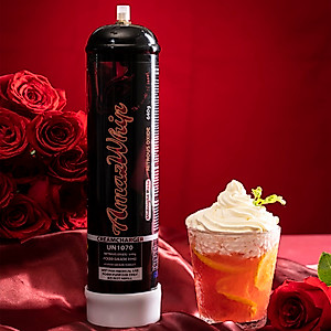 AMAZWHIP 640g, 0.95L Fresh and Pure Rose Fragrance Cream Charger (1 cylinder-rose)