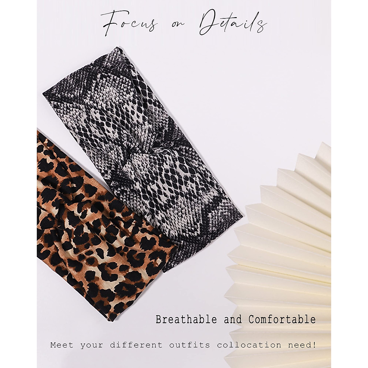 jollybows 16 Pack Headbands for Women Non Slip Wide Knotted Head Bands Elastic Twist Yoga Workout Hair Wraps for Girls