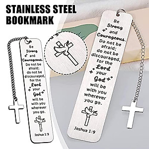 Religious Reading Bookmarks, Verse Bookmark Gifts for Teenage Girls Kids Mom Book Lovers Baptism Spiritual Gift Pastor Appreciation Church Supply