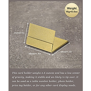 PODUFF Gold Table Number Holders, 12-Pack Metal Place Card Stands & Picture Holders with Storage Box - Ideal for Weddings, Anniversaries, and Parties