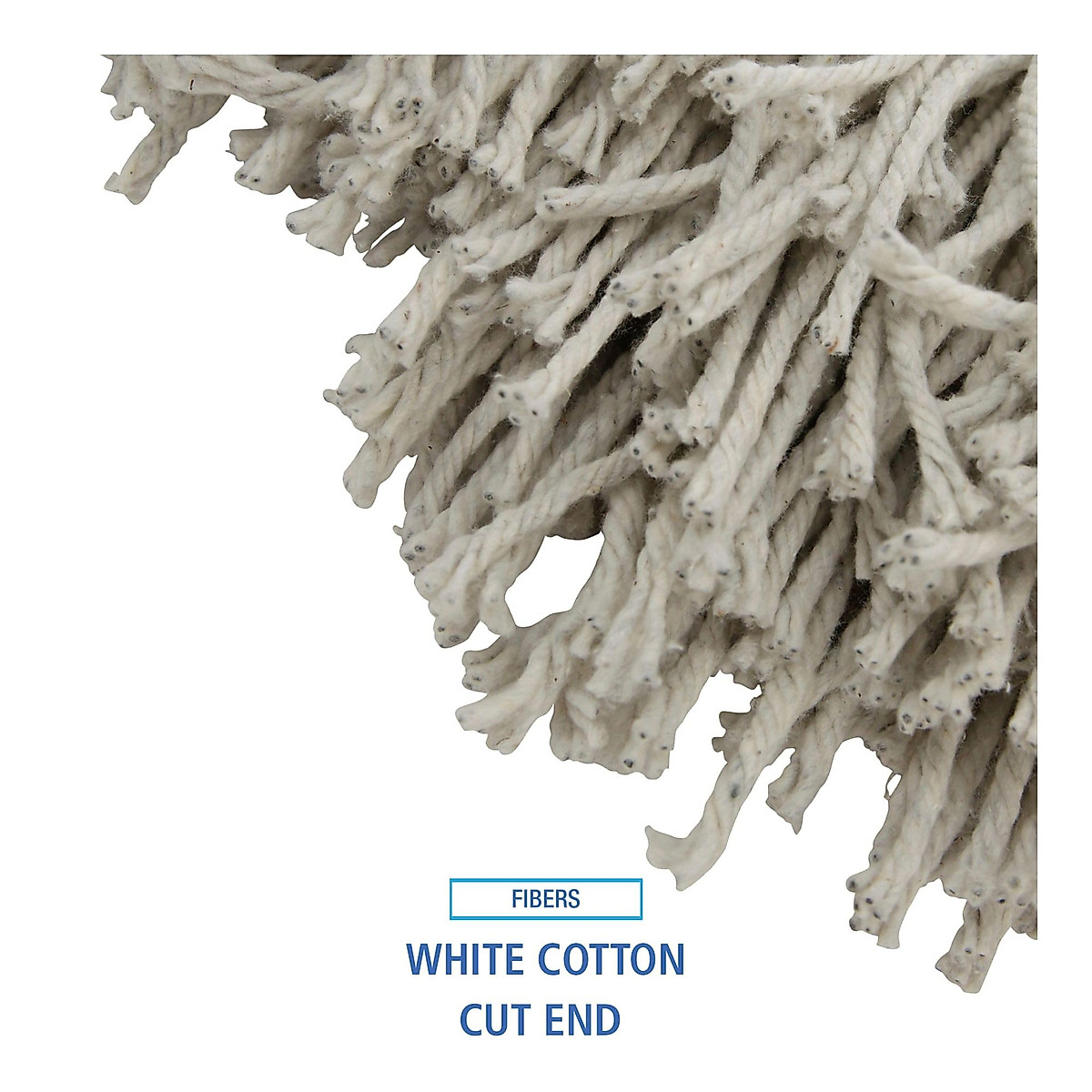 Boardwalk BWK232C 32 oz. Cotton Fiber Premium Standard Head - White (12/Carton)