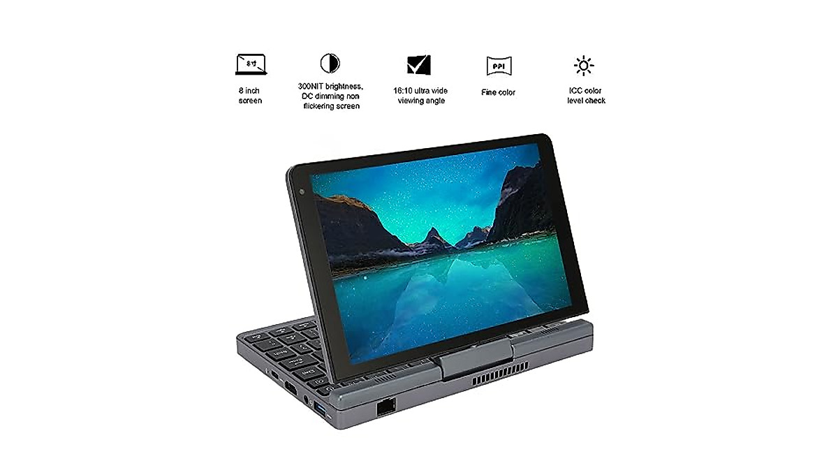 8 Inch Laptop, LPDDR5 12GB RAM Mini Laptop with Stylus, 2 in 1 180 ...