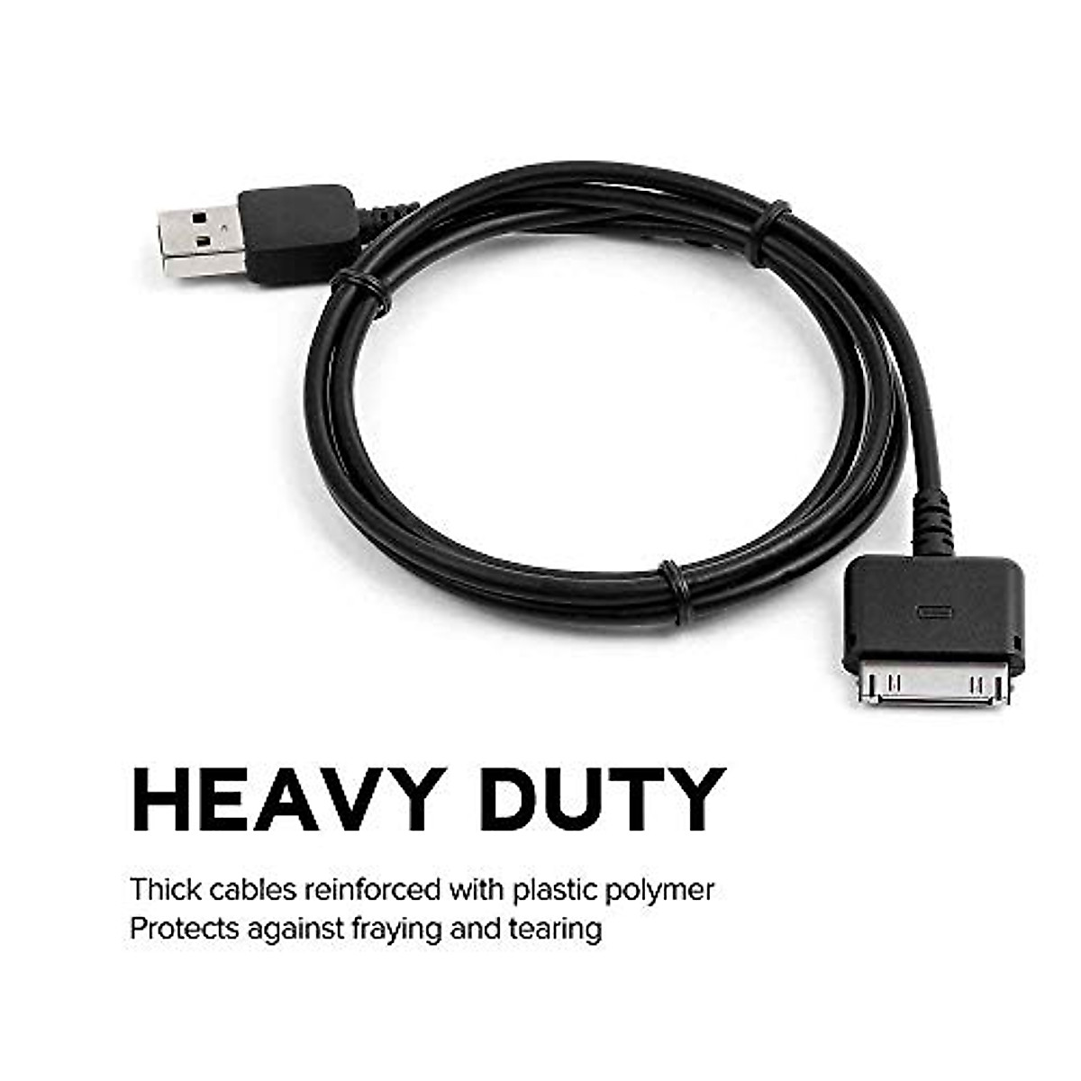 eLUUGIE 2 Packs 6ft Replacement USB Data Charging Cable for Barnes and Noble Nook HD HD Plus Tablet 7" 9" Nook HD USB Charging Cable Barnes and Noble Nook Charger Cord (6ft)