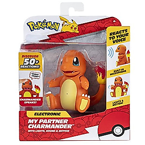 Pokemon Electronic & Interactive My Partner Charmander- Reacts to Touch & Sound, Over 50 Different Interactions with Movement and Sound - Dances, Moves & Speaks - Gotta Catch "˜Em All