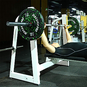 Olympic Full Rubber Barbell Discs - Weight Plates for Weightlifting, Bench Press, Squat Training,2x15kg