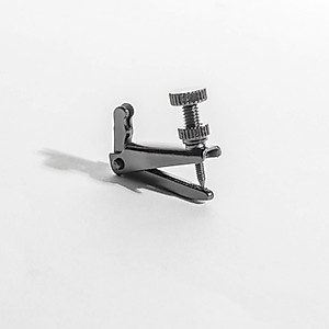 MI&VI Violin Fine Tuners - Stainless Steel Adjusters, Stable Black, 4Pcs (3/4-4/4 Size)