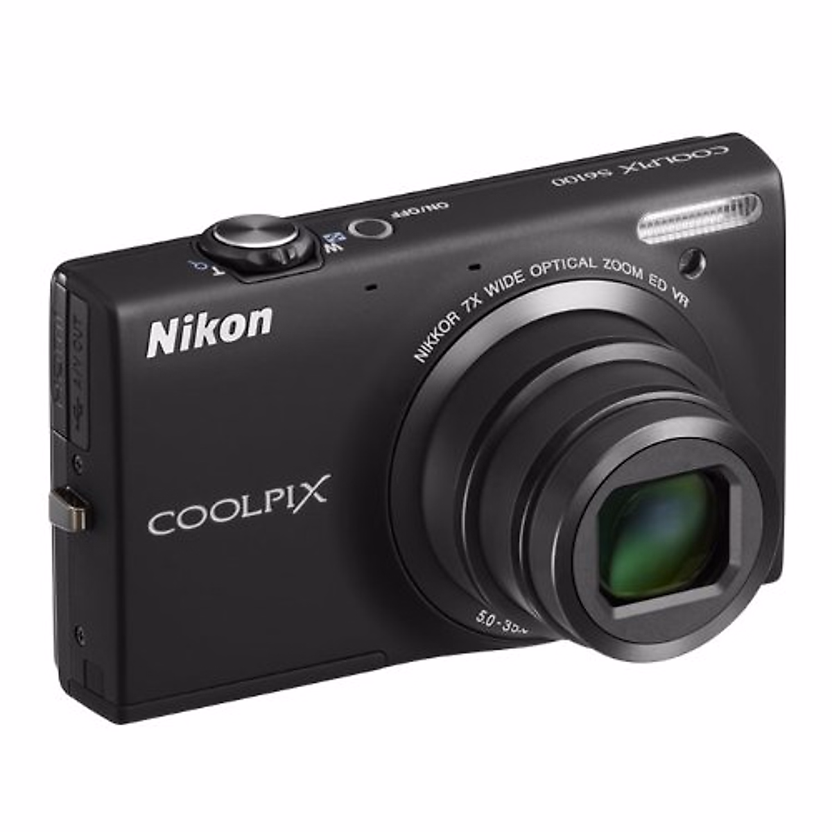 Nikon COOLPIX S6100 16 MP Digital Camera with 7x NIKKOR Wide-Angle Optical Zoom Lens and 3-Inch Touch-Panel LCD (Black)