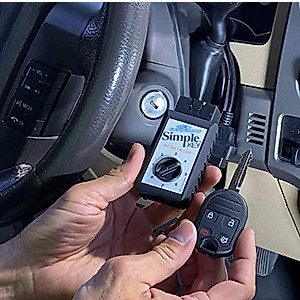 Simple Key Programmer Bundle with Key(s) & Cable - Designed for Ford, Lincoln, Mercury, Mazda Vehicles: Program Key Yourself (1 Key, 4 Button Key: Trunk Release, Lock, Unlock, Panic)