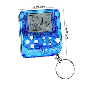 Toyvian 4pcs Hand-held Gaming Device Handbag Charms Backpack Charms Bag Keychain Kids Keychains Mini Game Consoles Mini Toy Hanging Keychain Key Holder Game Keychain Gift Handheld Arcade