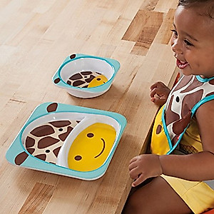 Skip Hop Baby Plate, Zoo Divided Plate, Giraffe