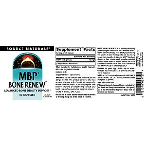 Source Naturals MBP Bone Renew, Milk Protein for Advanced Density Support* - 60 Capsules