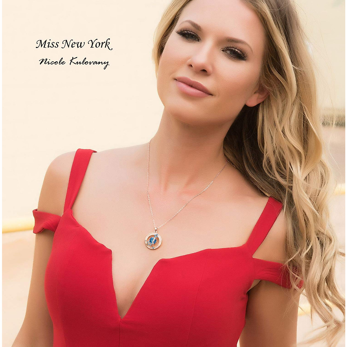 Leafael "Superstar Zodiac Constellation Pendant Necklace Made with Premium Crystals Feburary March Birthstone Amethyst Purple Horoscope Jewelry, Pisces, 14k Rose Gold Plated, 18"+2"