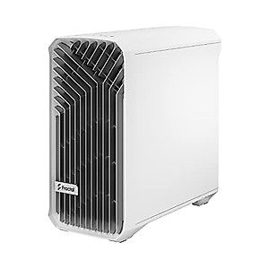 Fractal Design Torrent Compact White - Clear Tint Tempered Glass Side Panel - Open Grille for Maximum air Intake - Two 180mm PWM Fans Included - Type C - ATX Airflow Mid Tower PC Gaming Case