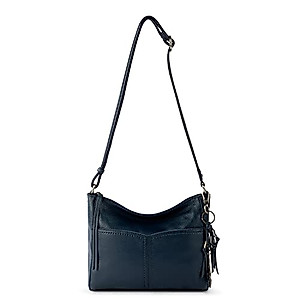The Sak Womens Alameda Crossbody in Leather, Indigo, One Size US