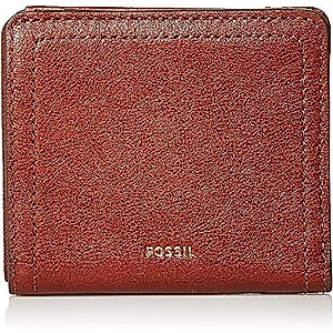 Fossil Women's Logan Leather Wallet RFID Blocking Small Bifold, Brown (Model: SL7829200)