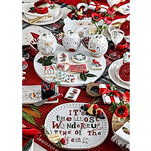 Mud Pie Stoneware Christmas Serving Platter
