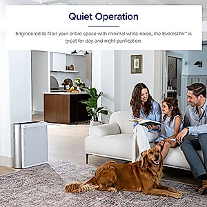LEVOIT Air Purifiers for Home Large Room with Washable Filter, 3-Channel Air Quality Monitor, Smart WiFi and Filter for Pet, Allergy, Smoke, Dust, Alexa Control, 2790 Ft², EverestAir/EverestAir-P
