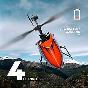 GoolRC RC Helicopter, WLtoys XK K127 Remote Control Helicopter, 4 Channel RC Aircraft with 6-Axis Gyro, Altitude Hold, One Key Take Off/Landing, Easy to Fly for Kids and Beginners, Include 3 Batteries