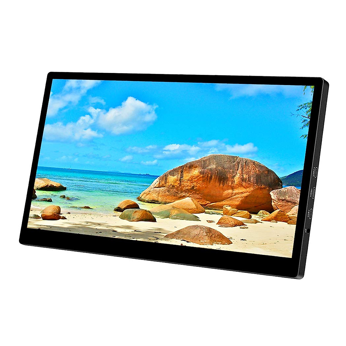 USB Touchscreen Portable Monitor,11.6" 1080P FHD IPS Display,USB C/HDMI Video Input, HDR,Ultra Slim,Bulit in Speakers, Aluminum Bezel with Angle Ddjustable Stand