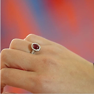 Natural Ruby Ring-925 Sterling Silver-5.50 Carat Gemstone-Antique Ruby Ring-Handmade Ring For Unisex Gift Item (Size 6 To 16 Us) By GARVIT COLLECTIONS