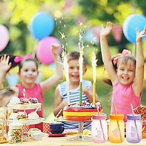 LLE Happy Easter Plastic Pint Jar Tumbler with Lids & Straw, 16oz Pastel Reusable Cups for Kids Adults Drinking Cup Water Juice Bottle Spring Summer Home Indoor Outdoor Use and Gifts Set of 3