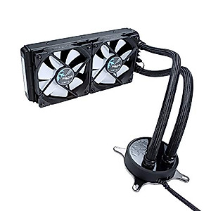 Fractal Design Celsius S24-240 mm Radiator - Silent Liquid CPU Cooler - PWM - Intelligent Controls - 2X Fractal Design Dynamic X2 PWM GP-12 120Mm Silent Fans Included - 1/4" Fitting - Black