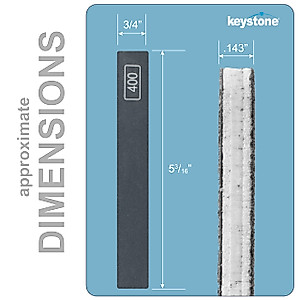 Keystone Double Sided Micro Fine Grit Cushioned Abrasive Sticks : 1 ea. 400 • 600 • 800 • 1000 • 2000 • 3000 • 5000 and 7000 Grit for Wood Metal Gundam Models and Composite Materials