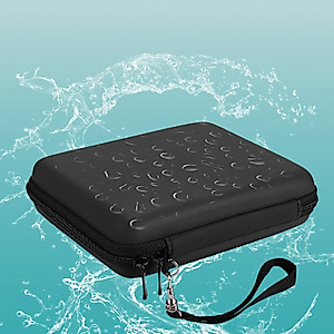 AKWOX Compatible/Replacement for Nintendo 2DS Waterproof Travel Carrying Protectove Case with 8 Game Holders