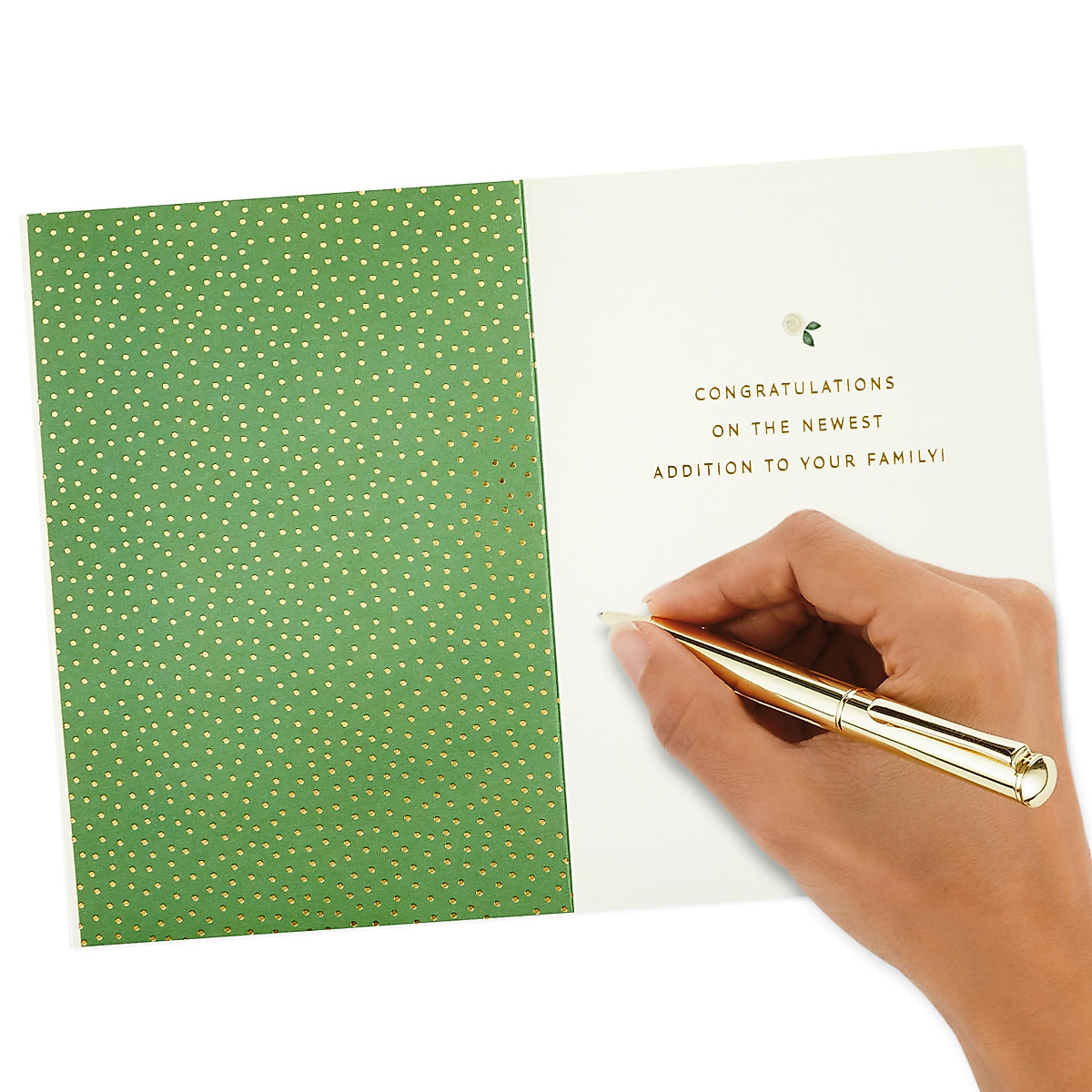 Hallmark Signature Baby Shower Card for New Parents (Oh Baby) Welcome New Baby, Congratulations, Gender Reveal