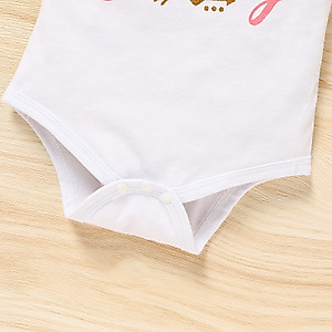 GRNSHTS Baby Girl First Birthday Outfit Smash Cake Outfit My 1st Birthday Romper+Tutu Skirt+Headband Onederland Outfit(Pink,12-18 Months)