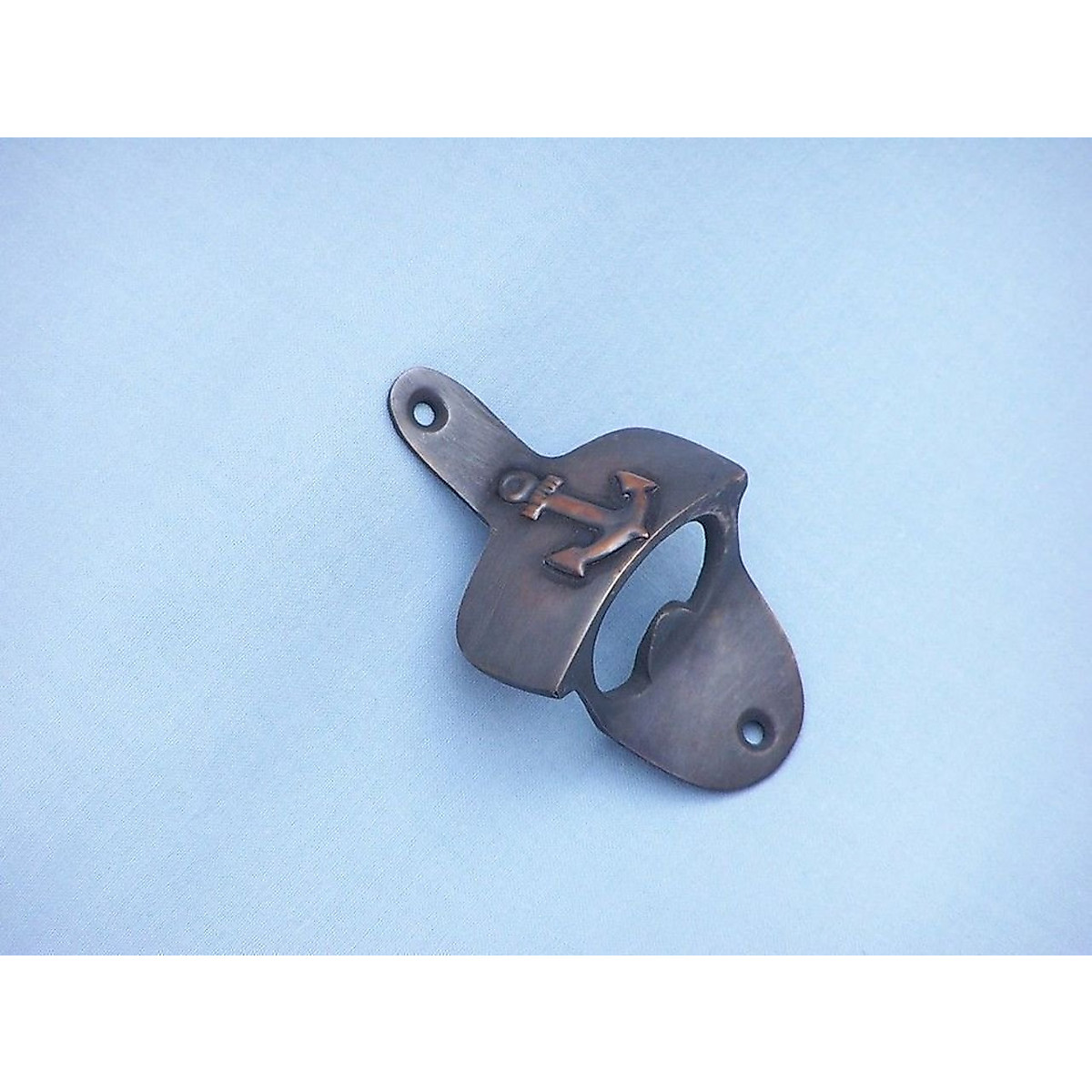 Hampton Nautical MC-2101AC Antique Copper Wall Mounted Anchor Bottle Opener 3" Nautical Home Decoration