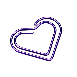 LC LICTOP Multicolor Heart Shape Paper Clips Creative Shape for Bookmark Office School Notebook 80pcs