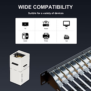iwillink 10Gbps Patch Panel 24 Port, RJ45 Through Coupler Cat6 Patch Panel, STP Shielded Patch Panel 19-Inch 1U with Back Bar, Wallmount or Rackmount, Compatible with Cat5, Cat5e, Cat6 Cabling